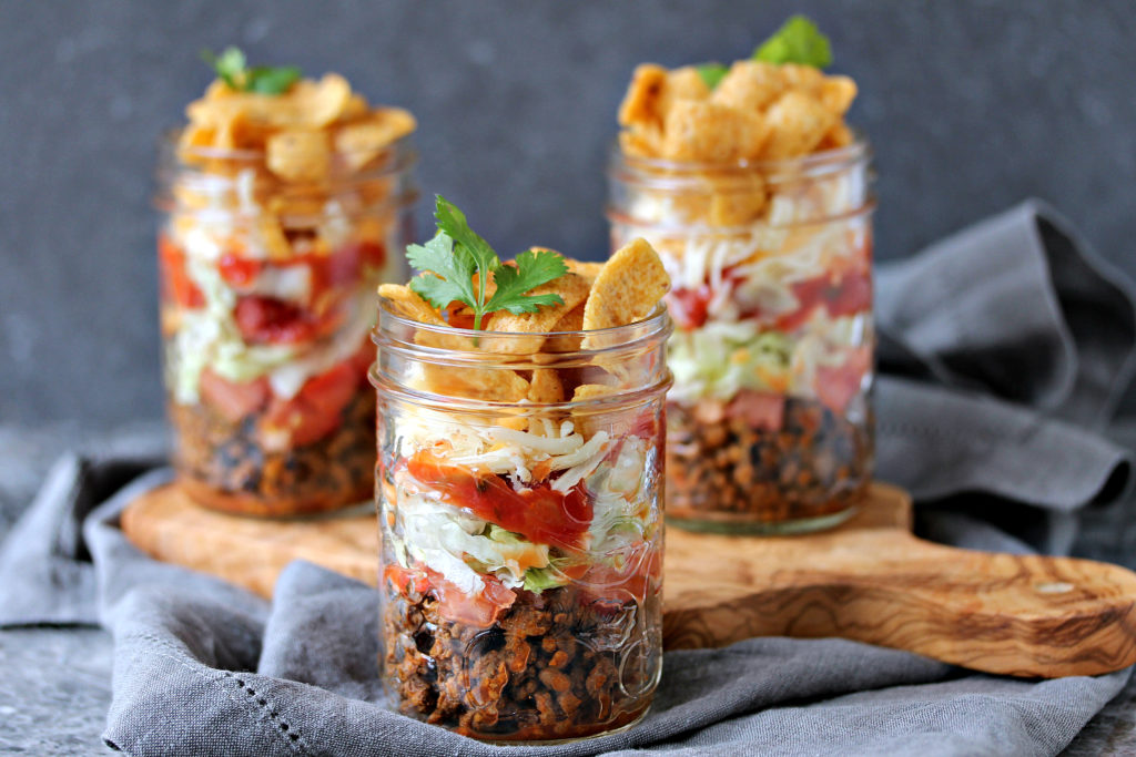 Mini Fritos Party Taco Salads - Bath Time Fun Time