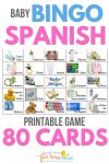 80 Juegos Para Baby Shower - Bingo Para Baby Shower En Español