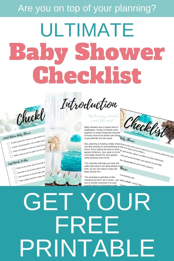 Baby Shower Timeline Checklist